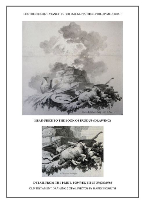 Vignette by Loutherbourg for the Macklin Bible 2 Headpiece to Exodus ...